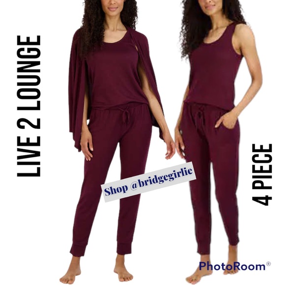 Live 2 Lounge | Intimates & Sleepwear | Live 2 Lounge Womens 4piece ...